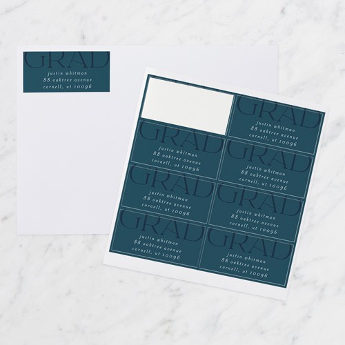Text Pattern Address Label by Yours Truly
